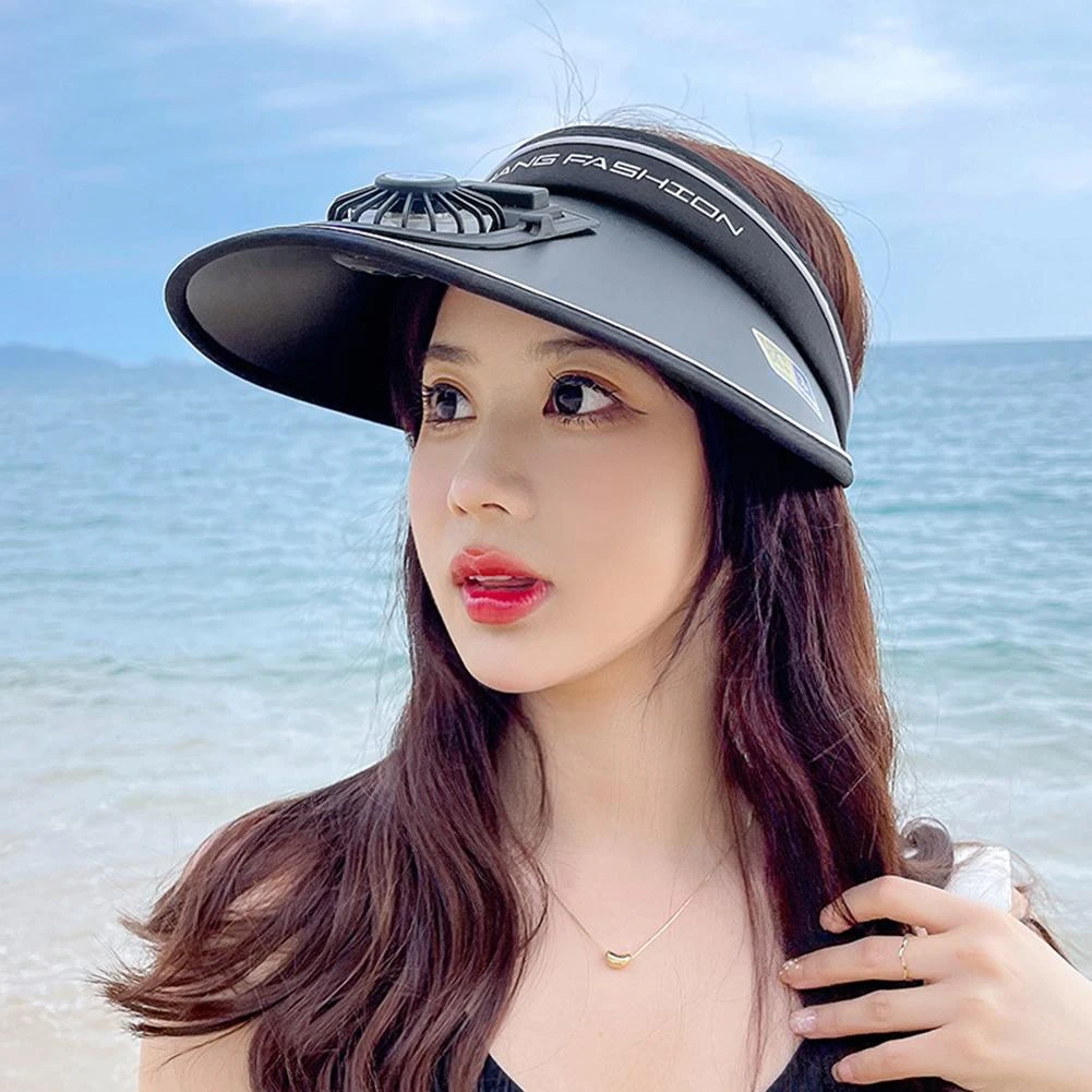 Summer Sun Hat With Fan Beach Hat 3-speed Regulation Electric Fan Empty ...