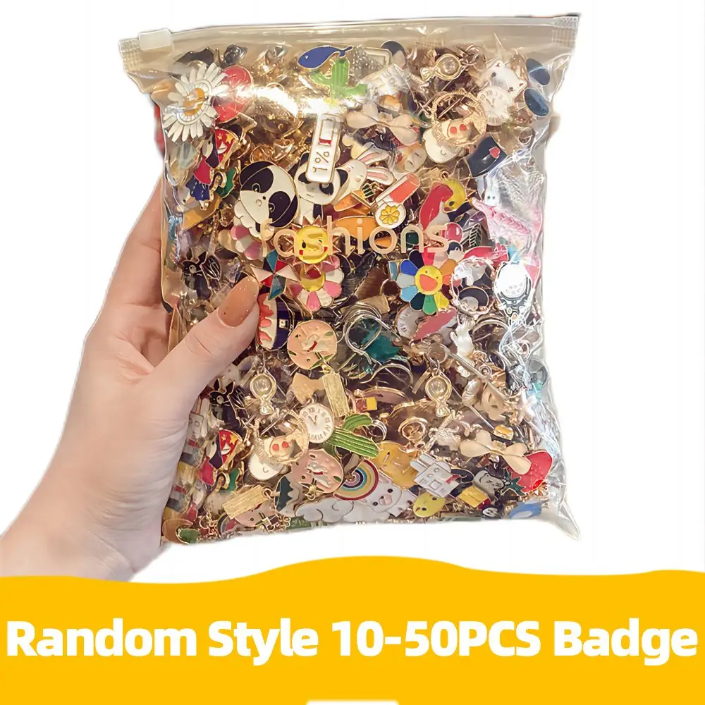 10-100Pcs Enamel Badges Pins Diversity Random Personalized Fashion Pins ...