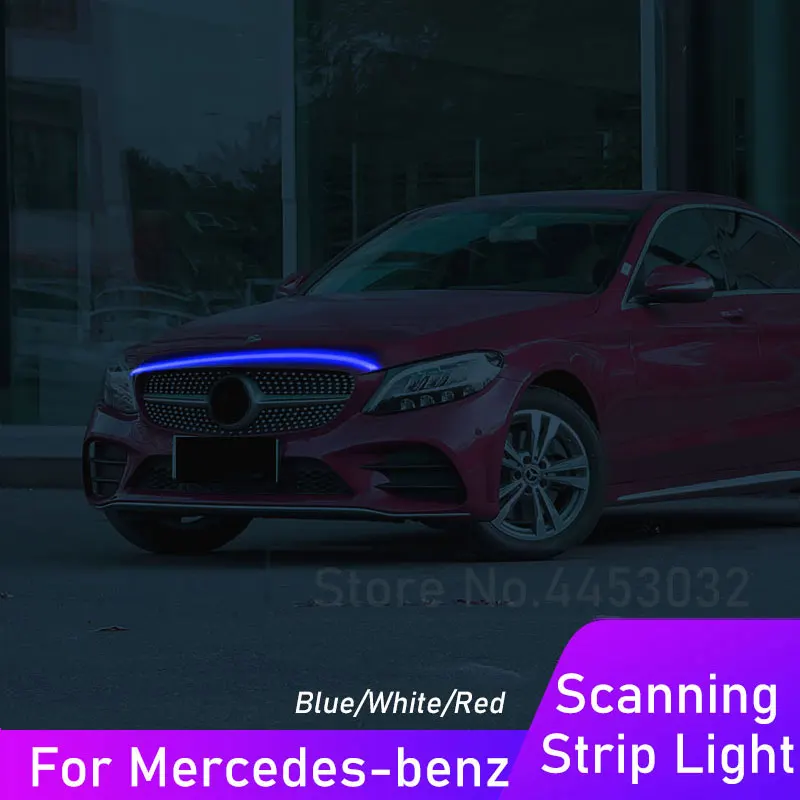 DRL-LED-Strip-Car-Hood-Light-For-Mercedes-Benz-W164-W177-W176-W246-W203 ...
