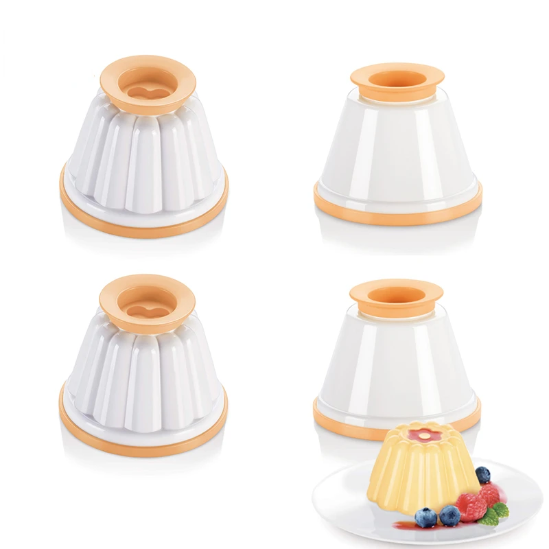 Plastic Steamed Pudding Mold Jelly Panna Cotta Molds With Lids Jello ...