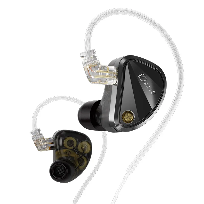 KZ Decet 10 Unit Upgraded Drive 5DD Dynamic Drive Earphones Adjustable ...