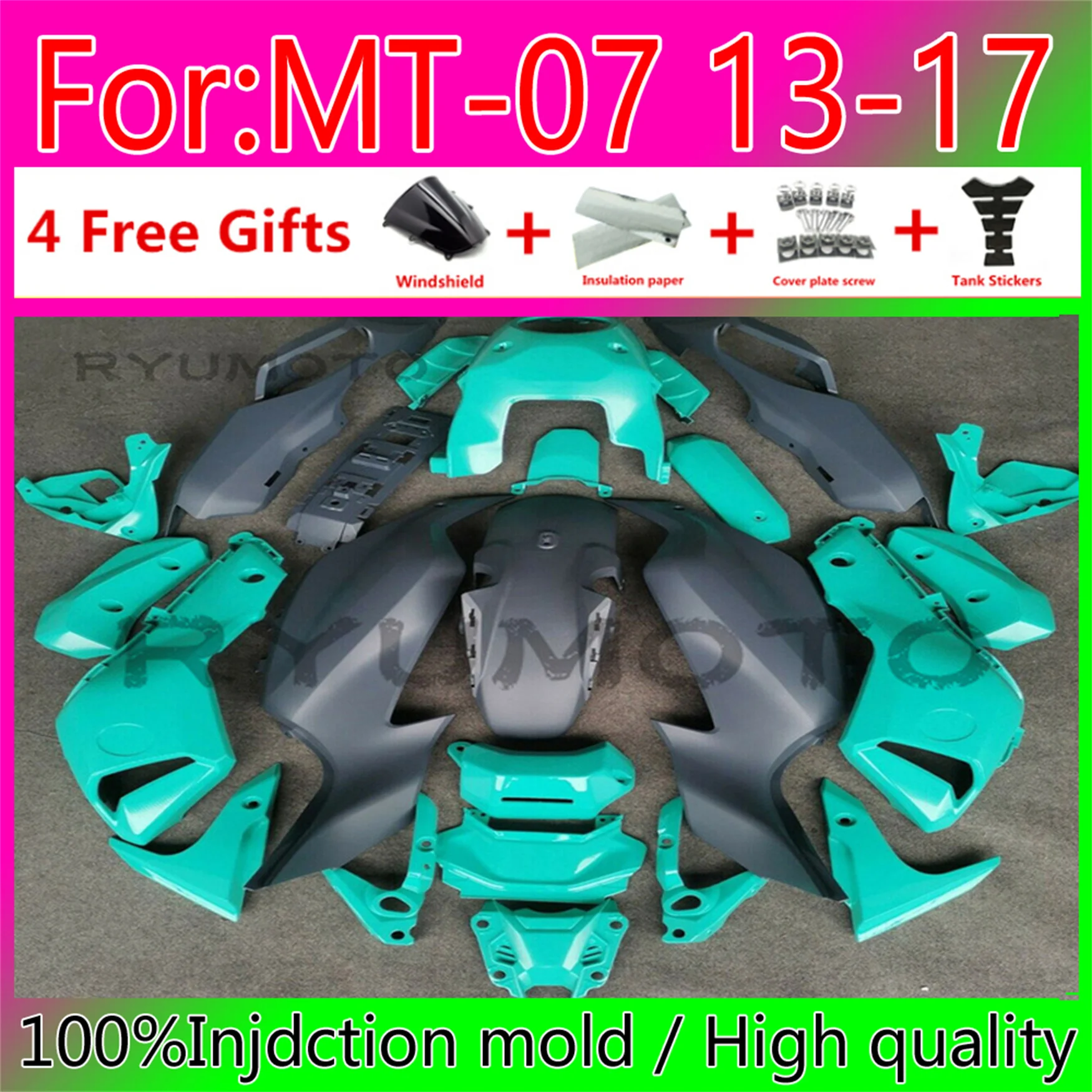 ABS-injection-Full-Fairing-Bodywork-Kit-Fit-For-2012-2017-Yamaha-MT07 ...