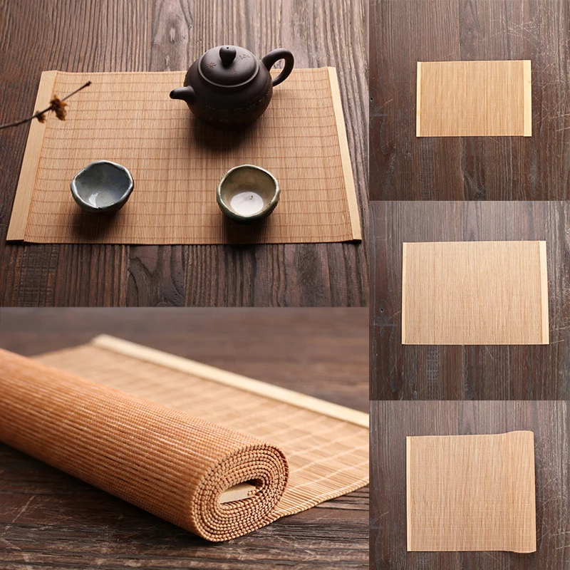 Natural-Bamboo-Table-Runner-Placemat-Tea-Mats-Table-Placemat-Pad-Heat ...