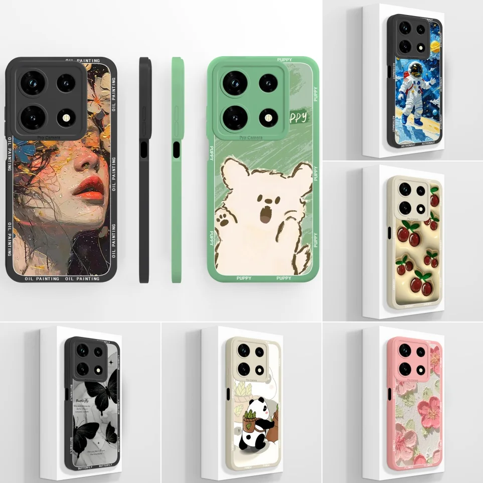 Case For Infinix Note 30 30i 30Pro 30VIP Coque Sweet Girl Soft Silicone ...