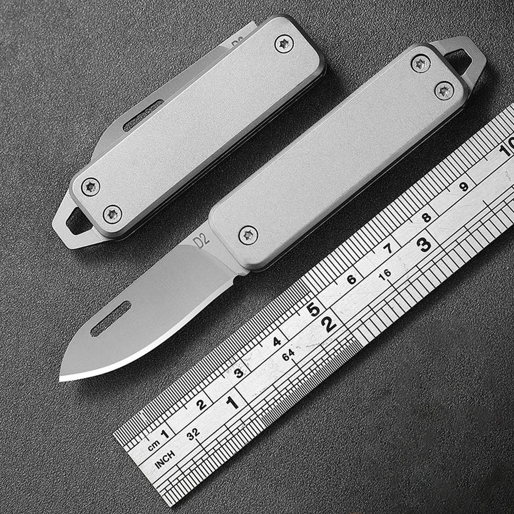 Small-Pocket-Knife-For-Men-Extremely-Sharp-D2-Steel-Keychain-EDC-Blade ...