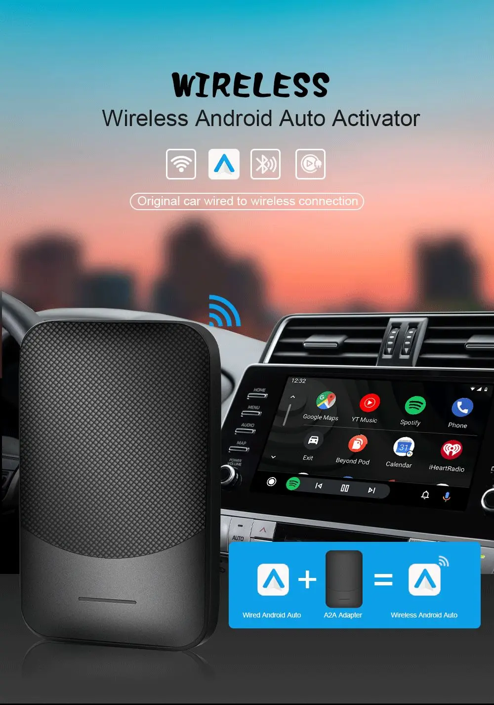 Wireless-Android-Car-Adapter-Supports-OEM-Car-Screen-Wireless-CarPlay ...