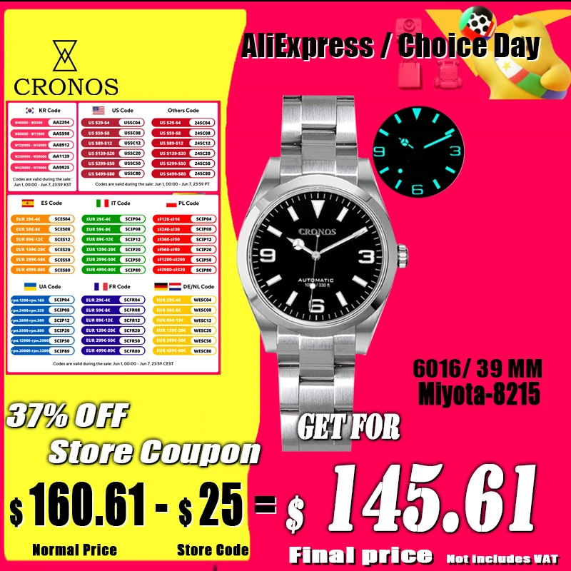 Cronos-reloj-deportivo-de-lujo-para-hombre-y-mujer-pulsera-mec-nica ...