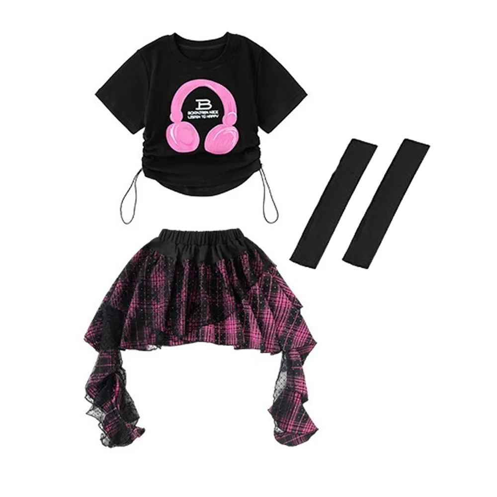 Personality Streetwear Girls Hip Hop Clothes Jazz Stage Wear Y2k ...