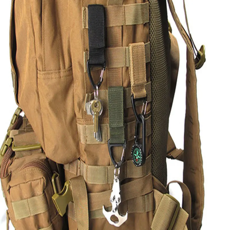 Tactical Outdoor Carabiner Hook Backpack Molle | Camping Tactical ...