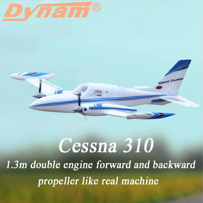 Dynam-Cessna310-V3-Version-1280mm-Wingspan-Real-Machine-Electric-Remote-Control-Fixed-Wing-Model ...