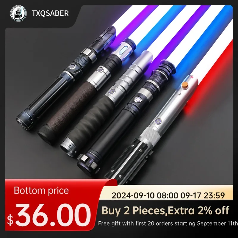 TXQSABER-NEO-PIXEL-Lightsaber-RGB-Smooth-Swing-12colors-Combat-Heavy ...