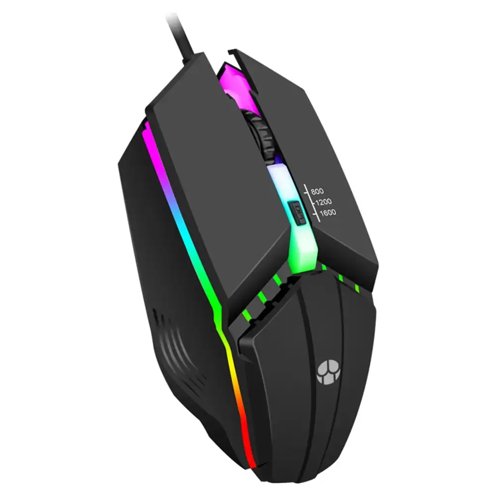 1600DPI LED Gamer Mice USB Wired Coumpter Gaming Mouse Colorful Glowing ...