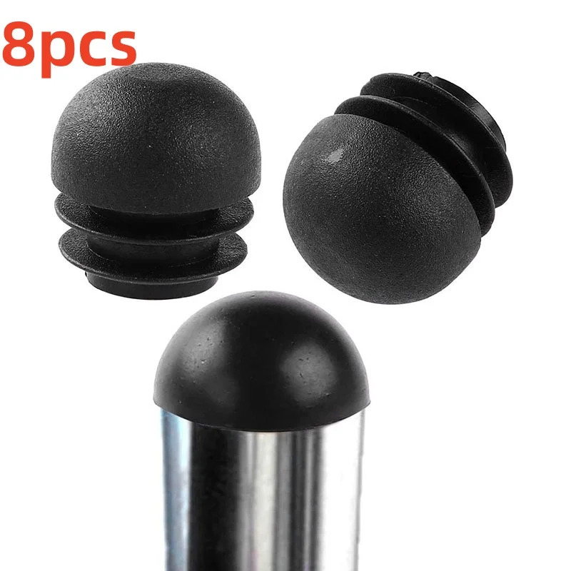 4/8pcs Chair Leg Caps Round Steel Pipe Plug Table Feet Mat Floor Silent ...