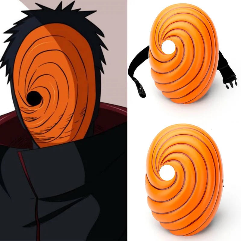 Anime Naruto Cosplay Akatsuki Uchiha Mask Tobi Obito Akatsuki Ninja ...