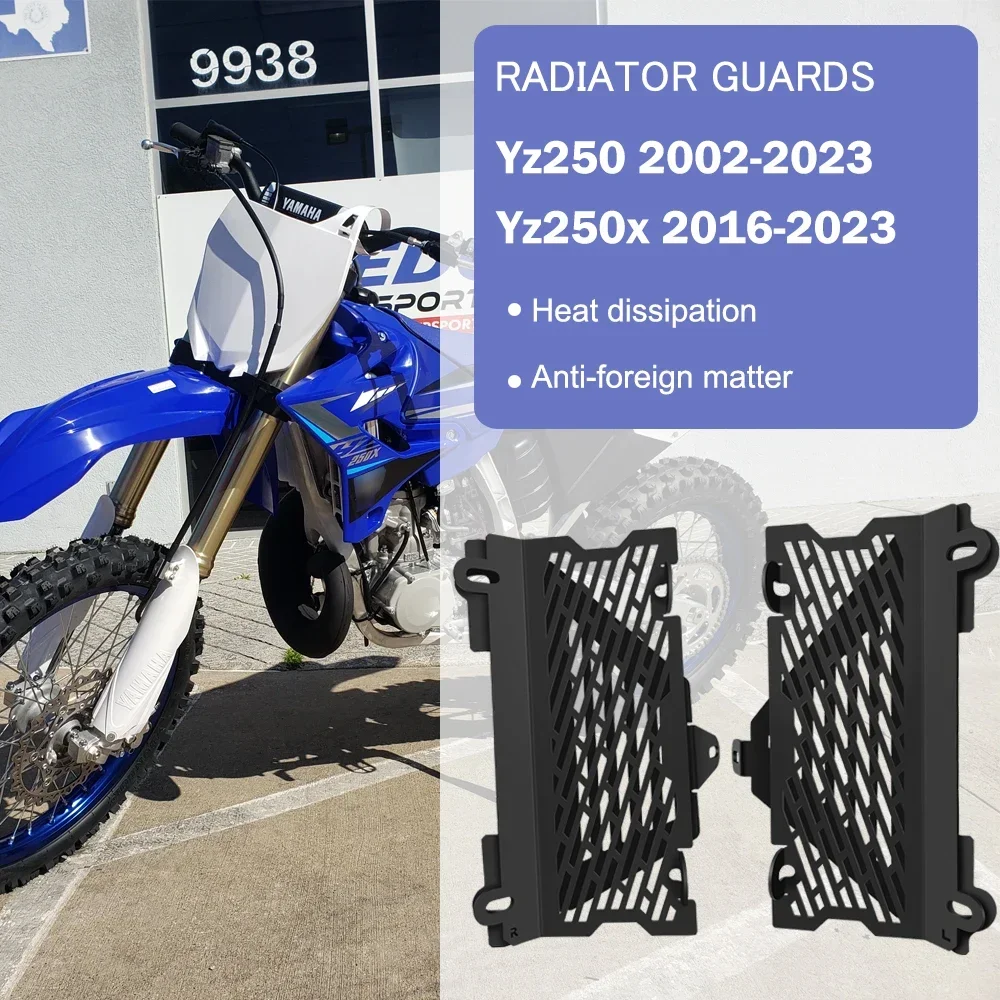 For-Accessories-Motocross-Radiator-Guard-Kit-Heat-Radiation-Grille-Cover-Protection-YZ-250-250X ...