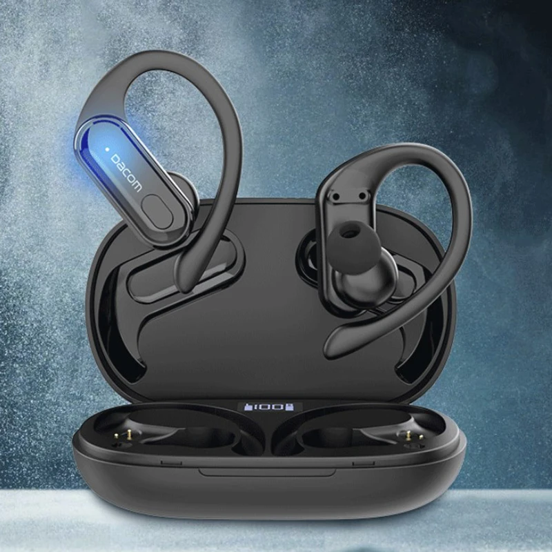 DACOM-L19-auriculares-TWS-inal-mbricos-por-Bluetooth-deportivos-para-correr-con-gancho-para-la ...