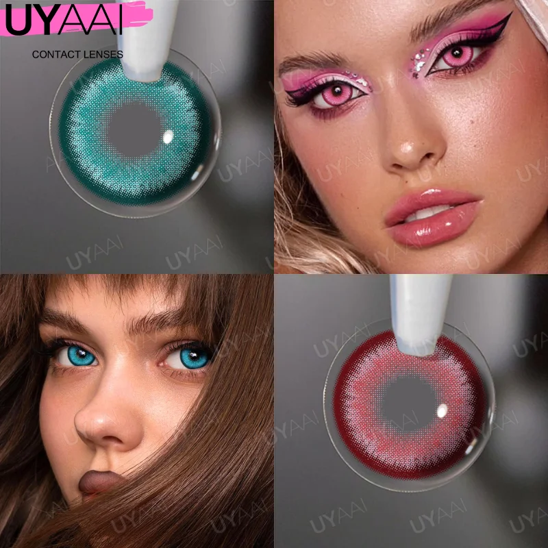 UYAAI lentes de contacto de Color Natural, lentillas de Color gris ...