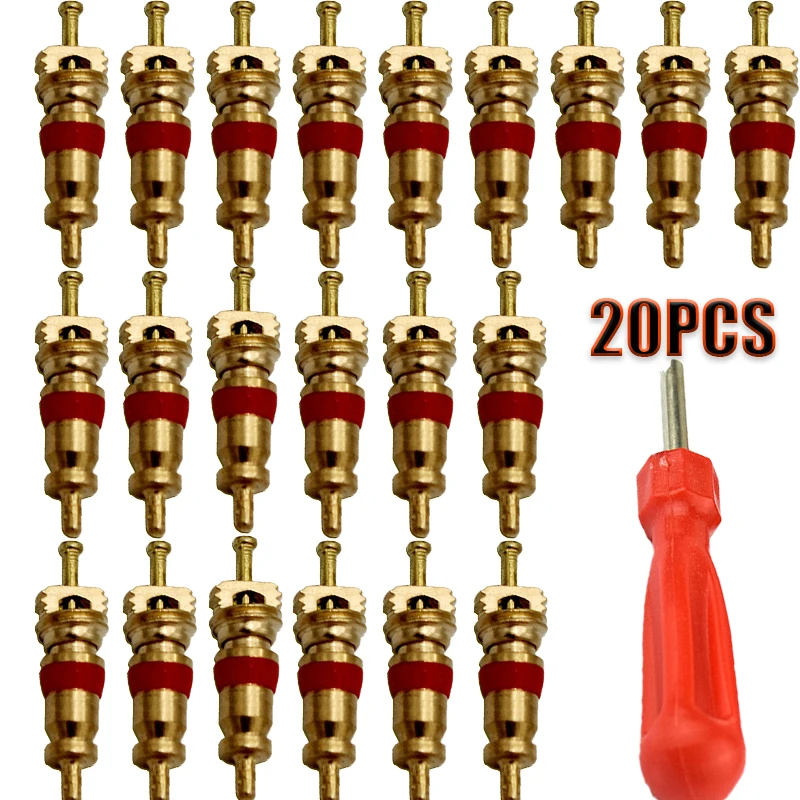 20PCS-Car-Truck-Tubeless-Tyre-Valve-American-Style-Tire-Valve-Cores ...
