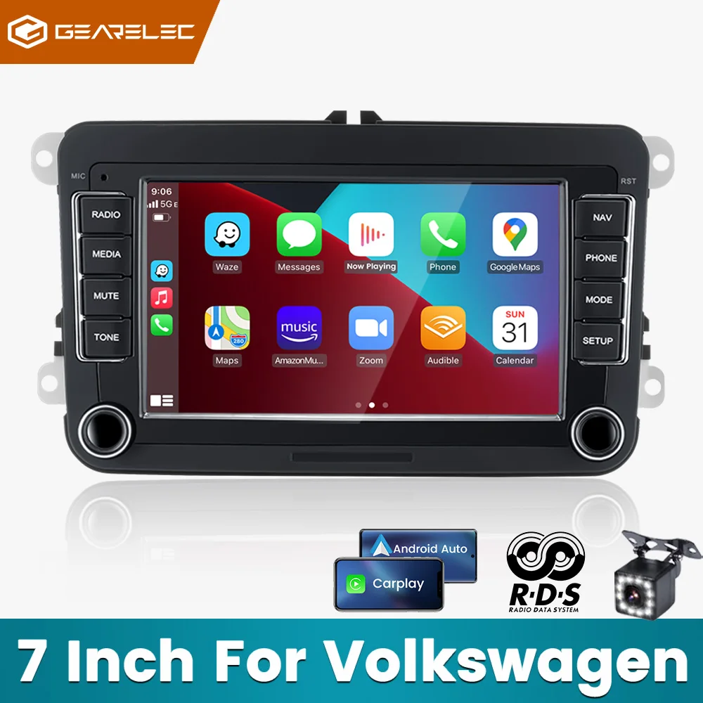 2-Din-Android-Car-Radio-Multimedia-Player-GPS-WiFi-Carplay-For-VW ...
