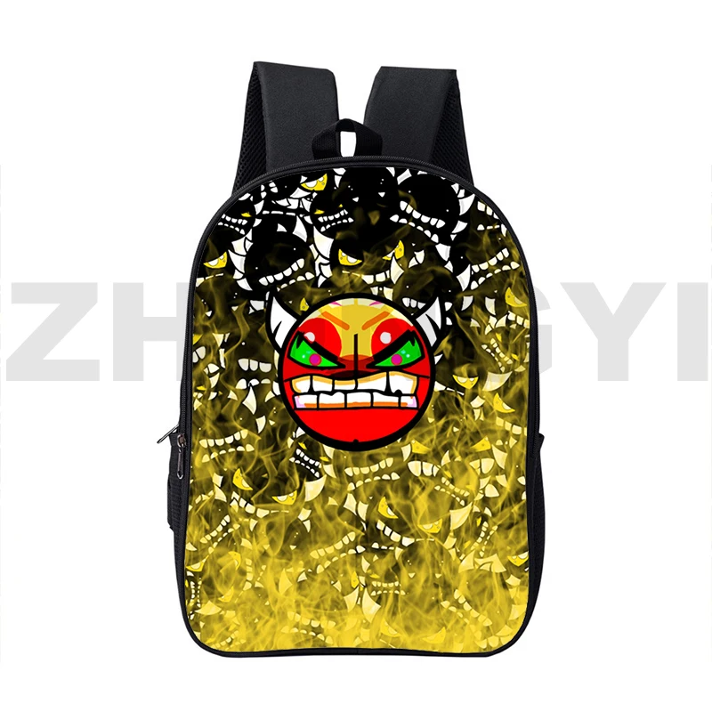 Teenager-Harajuku-Angry-Geometry-Dash-3D-Backpacks-Waterproof-Nylon-Bag ...