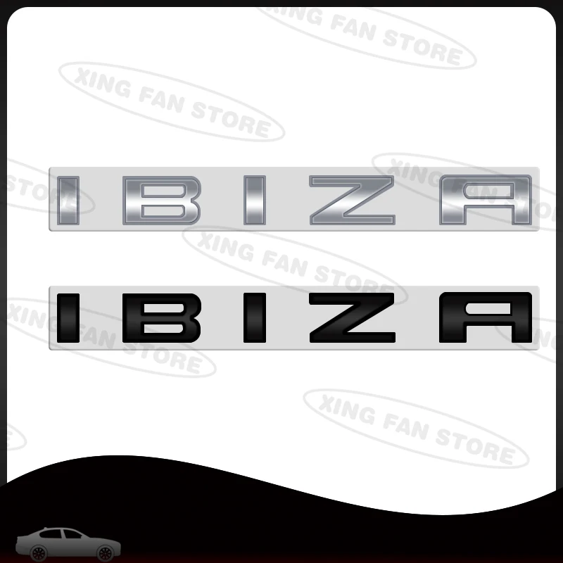 Auto-Styling-IBIZA-Black-Letter-Emblem-Car-Rear-Trunk-Badge-Decal-Body ...