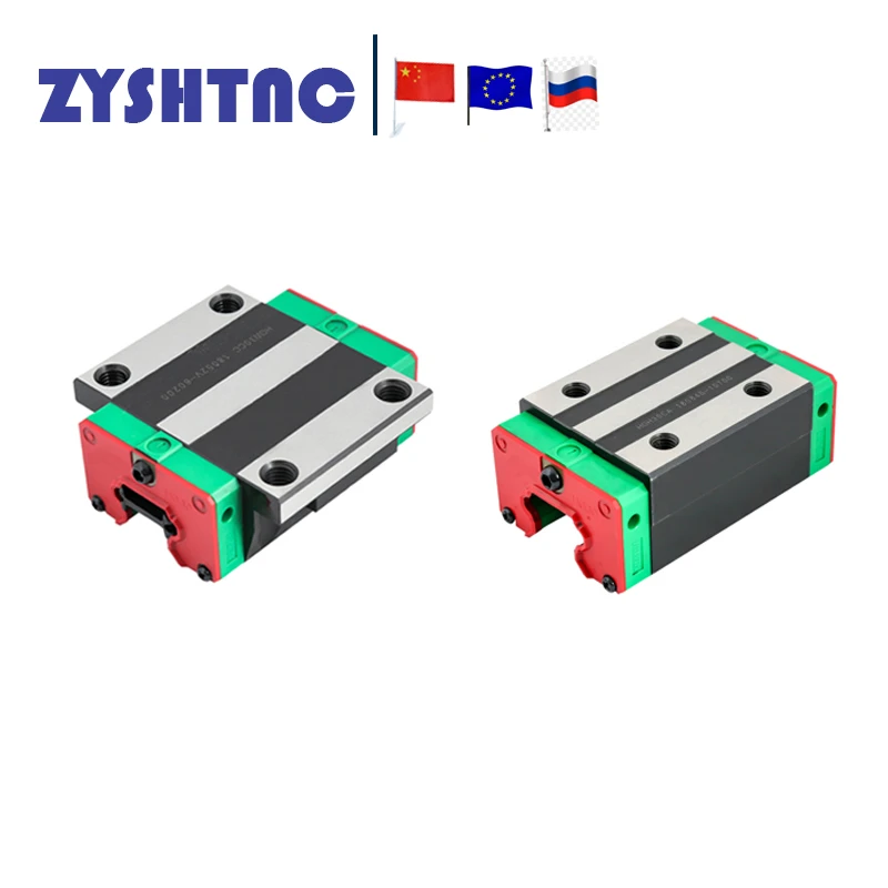 Ru Eur 4pcs Hgh15ca/hgw15cc Hgh20ca/hgw20cc Linear Guide Rail Block Match Use Hiwin Hgr15 Hgr20 ...
