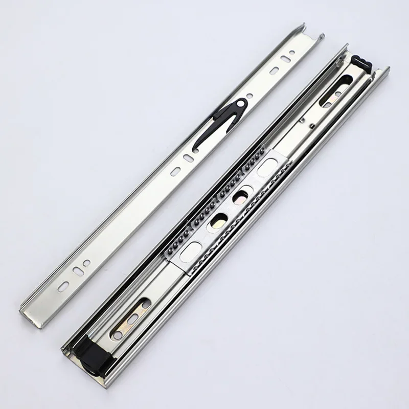 3 Section Soft Close Ball Bearing Drawer Slides Full Extension Side ...
