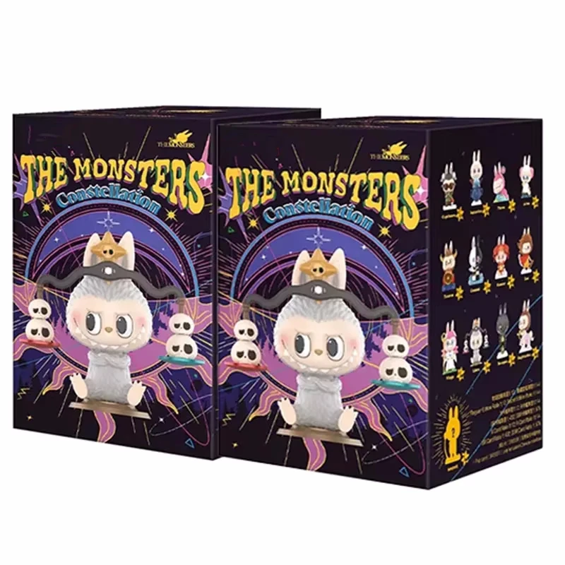 Figuras de acción de la serie Labubu The Monsters Constellation, caja ciega, modelos de muñecas ...
