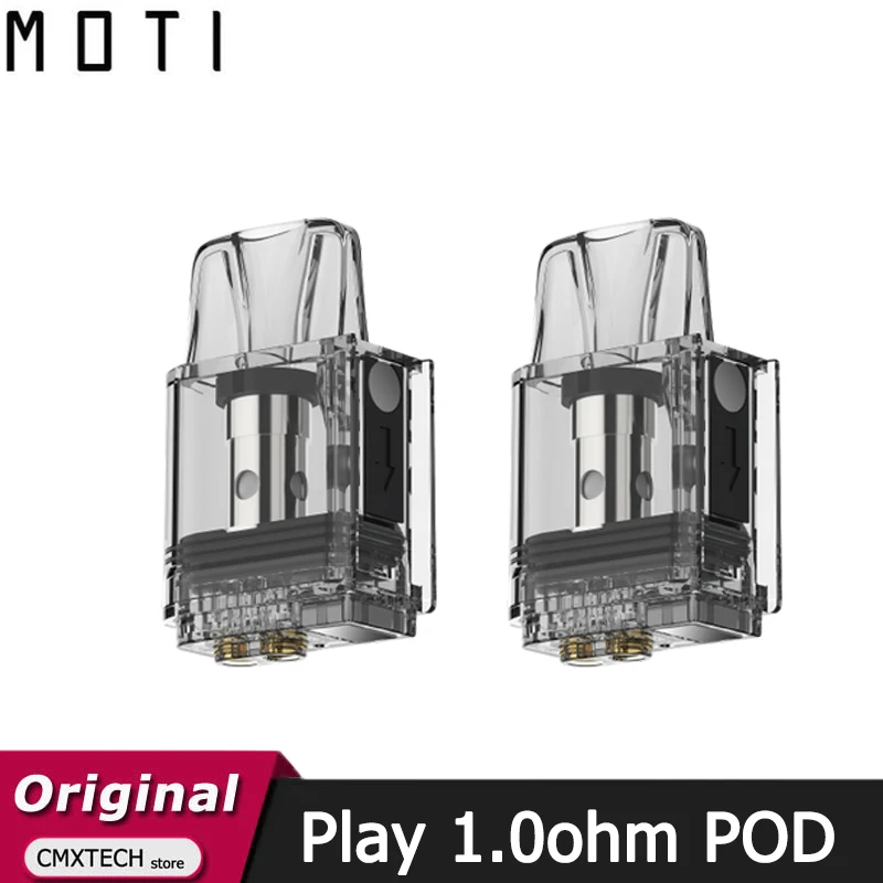2pcs-box-Original-MOTI-Play-Pod-1-0ohm-2ML-Cartridge-Empty-Capacity-For ...