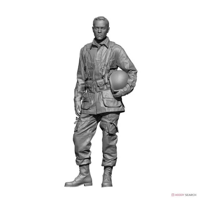 1/35 Resin Soldier Model Kit Paratrooper Normandy White Model Handmade ...