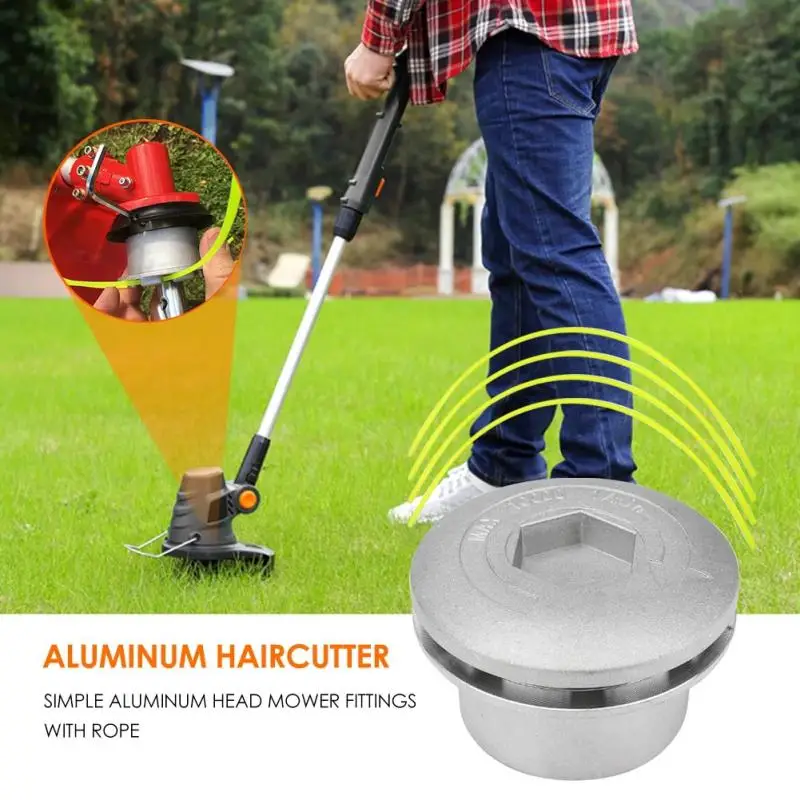 Aluminium Garden Grass Trimmer Head String For Lawn Mower Silver Brush ...