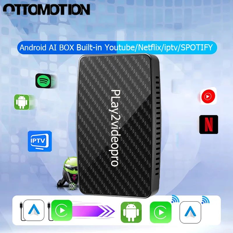 OTTOMOTION-Android-Ai-Box-Adaptador-CarPlay-Sem-Fio-Android-Auto ...