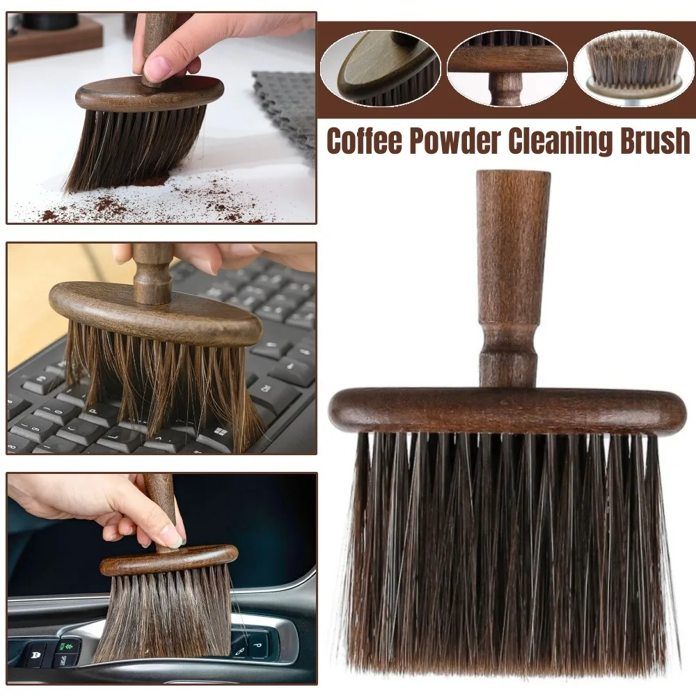 Coffee Powder Cleaning Brush Multifunctional Wooden Soft Bristles ...