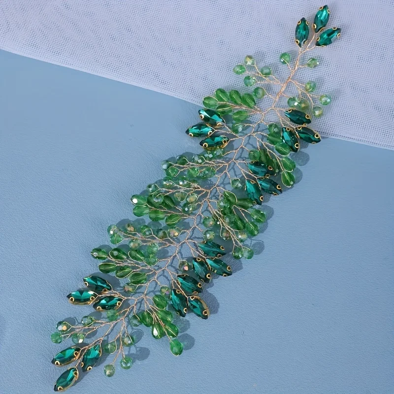 Videira-De-Cabelo-De-Cristal-Headband-para-Mulheres-Tiara-De-Luxo-Strass-Nupcial-Headband-Acess ...