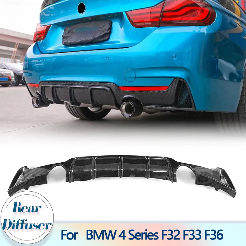 Carbon Fiber Rear Bumper Diffuser Lip For BMW 4 Series F32 F33 F36 ...