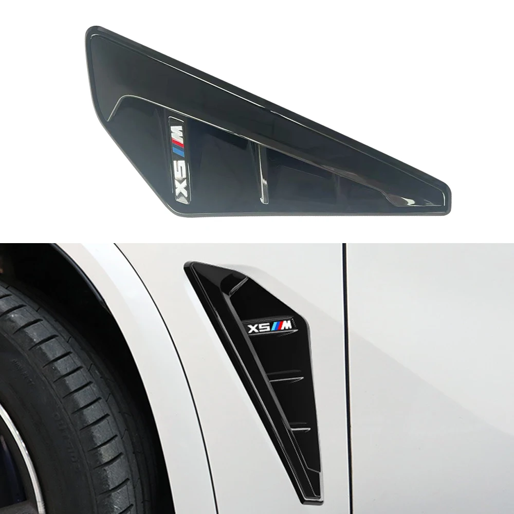ABS Glossy black Side Fender Grillle Air Vents Cover For BMW X5 X5M G05 ...