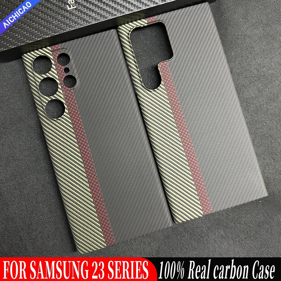 Acc-color Carbon Fiber Lens Protection Case For Samsung Galaxy S23 Ultra Anti-fall Ultra-thin ...