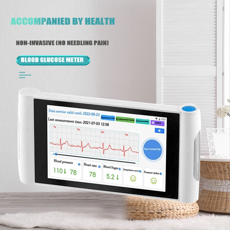 Medidor-de-glucosa-no-invasivo-Monitor-de-ritmo-card-aco-Ecg-ox-geno-en ...