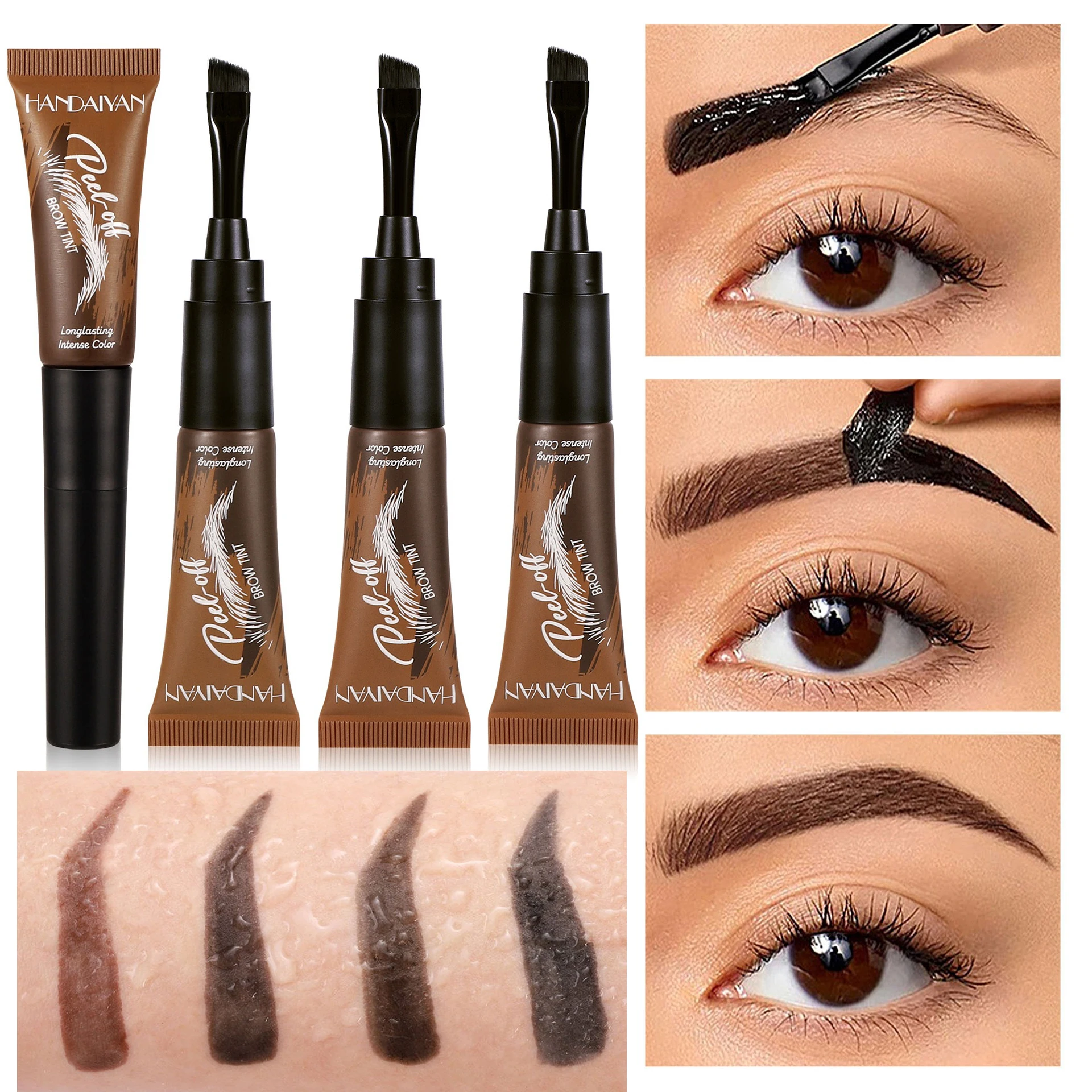 Eyebrow Gel Peel Off Natural Tinting Tattoo Waterproof Long Lasting ...