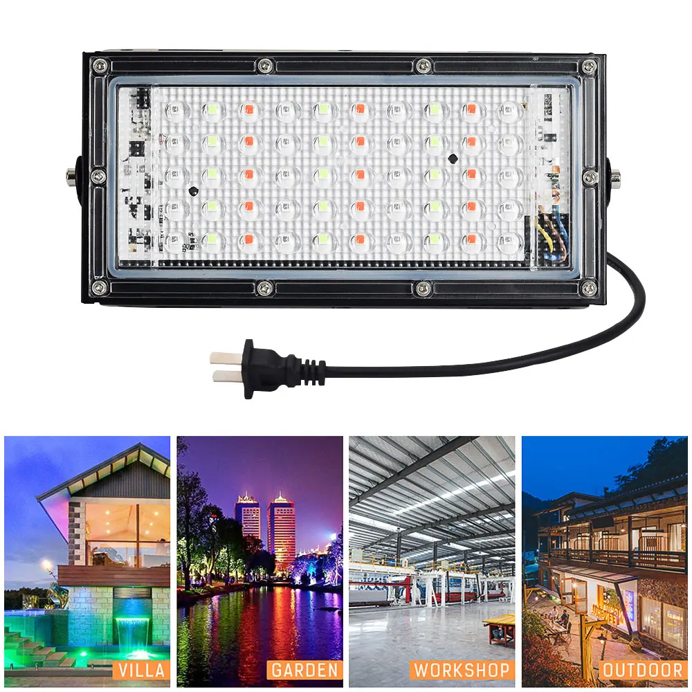Projecteur LED imperméable à large faisceau,lampe murale d'extérieur ...