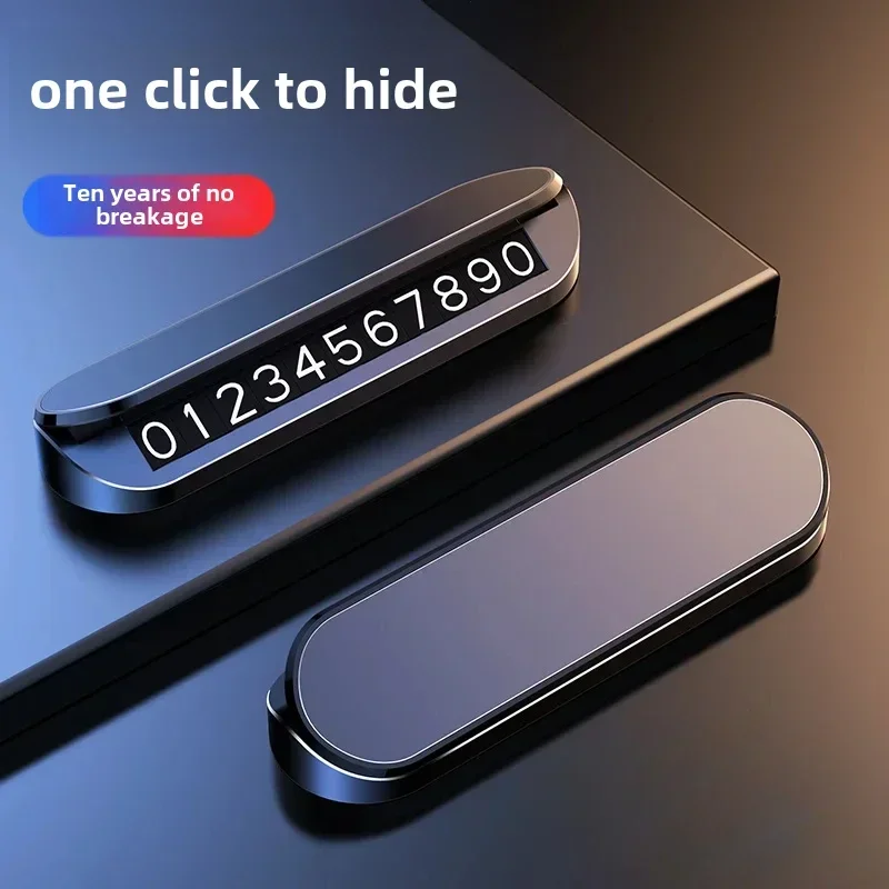 Simple Car Temporary Parking Card Phone Number Car Phone Holder ...