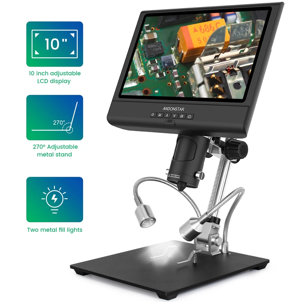 Andonstar-AD209-10-inch-Digital-Microscope-1080P-adjustable-LCD-display ...