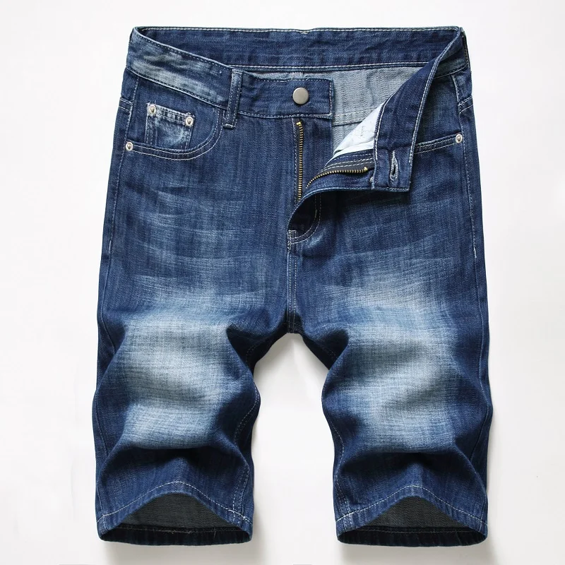 Summer-New-Men-s-Casual-Blue-Classic-Men-s-Stylish-Denim-Shorts-Stretch ...