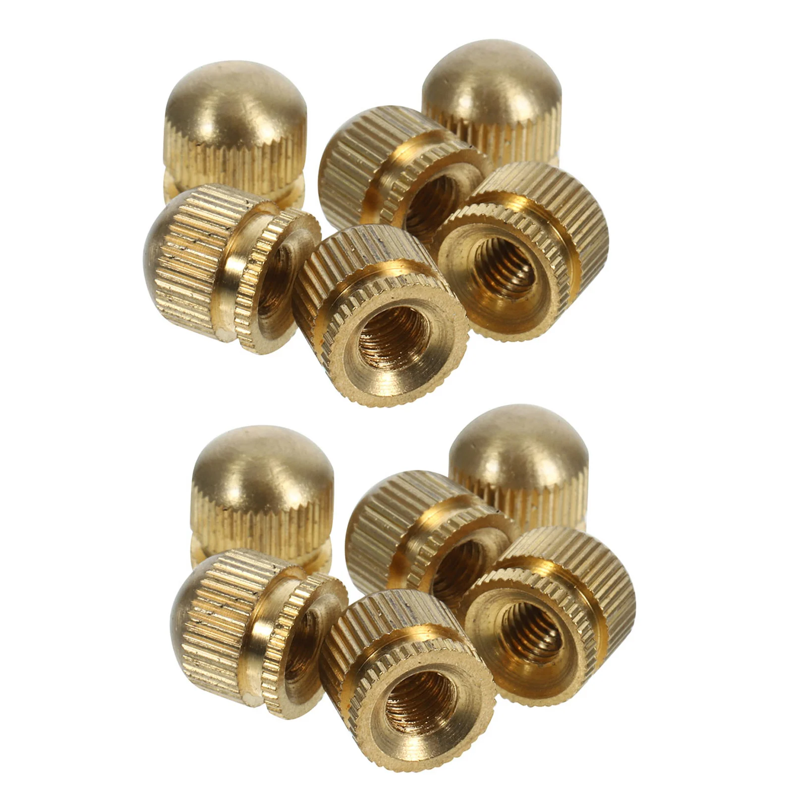 12Pcs Lamp Finial Nuts Brass M5 Thread Replacement Ceiling Light Screw ...