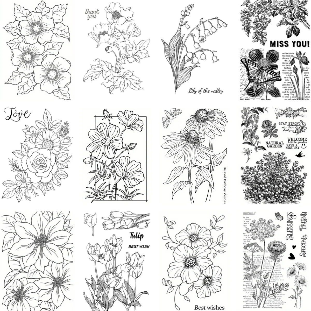 1pc-Flower-Background-Clear-Silicone-Stamps-for-Scrapbooking-Decoration ...