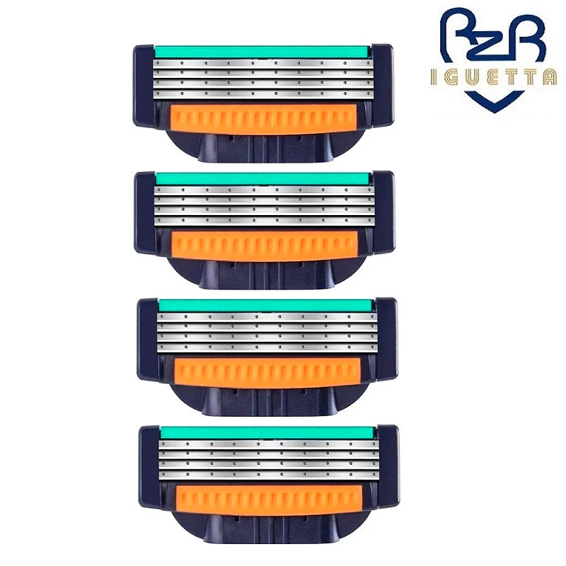 4-Pcs-New-High-Quality-Men-Safety-Razor-Blade-Sharp-Shaving-4-Layer ...