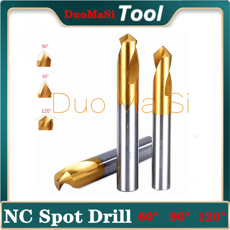 HSS-Co-NC-Spot-Drill-HSS-Carbide-Stub-Center-Bit-60-90-120-1-20mm ...