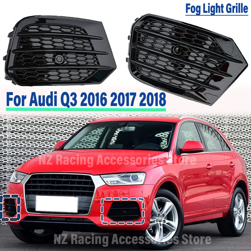 2Pcs-Car-Fog-Light-Grills-Left-Right-Front-Bumper-Fog-Lamp-Grilles ...