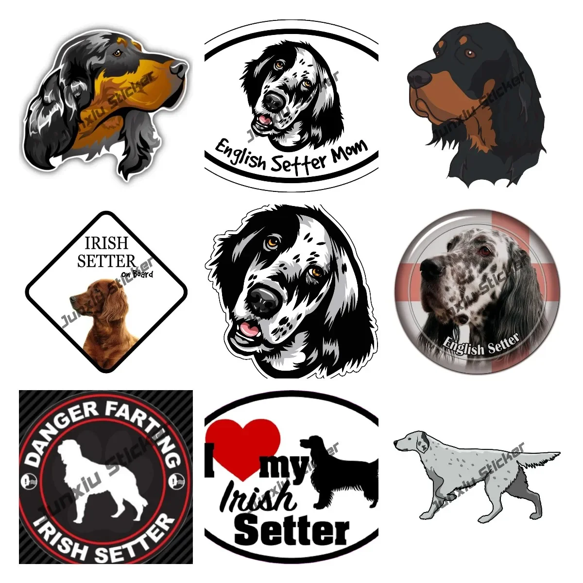 Oval-English-Setter-Mom-Decal-Smiling-English-Setter-Pet-Dog-Breed ...