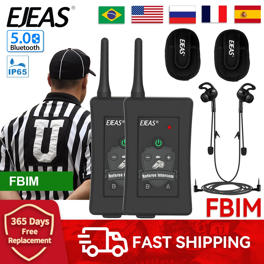 Ejeas fbim interfone interfone bluetooth interfone 1200m bt5.1 ...